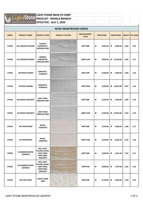 LIGHTSTONE MCM PHILIPPINES E-CATALOG